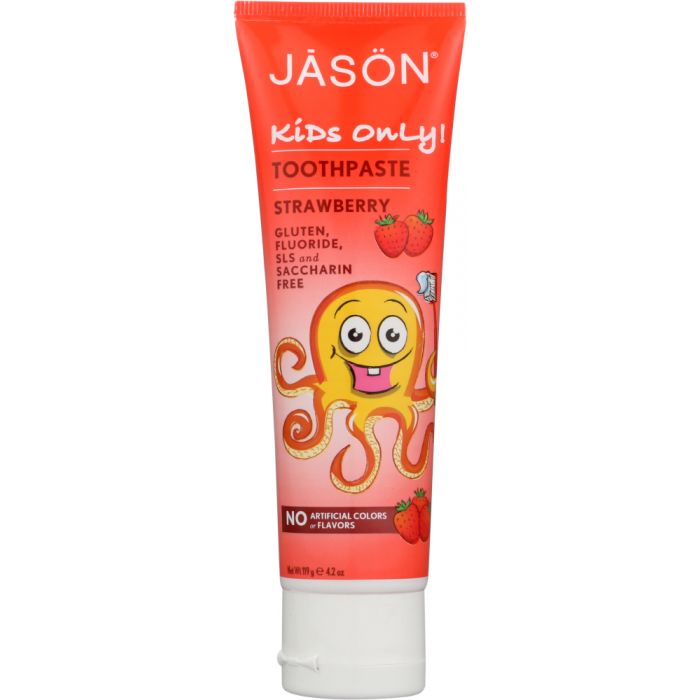 JASON: Kids Only! Natural Toothpaste Strawberry, 4.2 oz – Viiansa